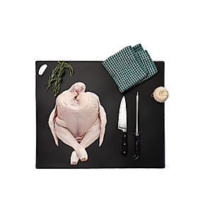 Please review description before purchase. Set of 2 Cutting board mat (Black-White, X-Large 22.5w"x20"hx.040"thick)