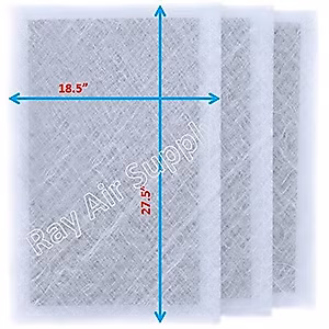 RAYAIR SUPPLY 20x30 Air Ranger Replacement Filter Pads 20X30 (3 Pack) White