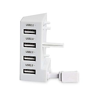 OSTENT USB Hub 2.0 4 Port Splitter Expansion Adapter for Microsoft Xbox One S Console