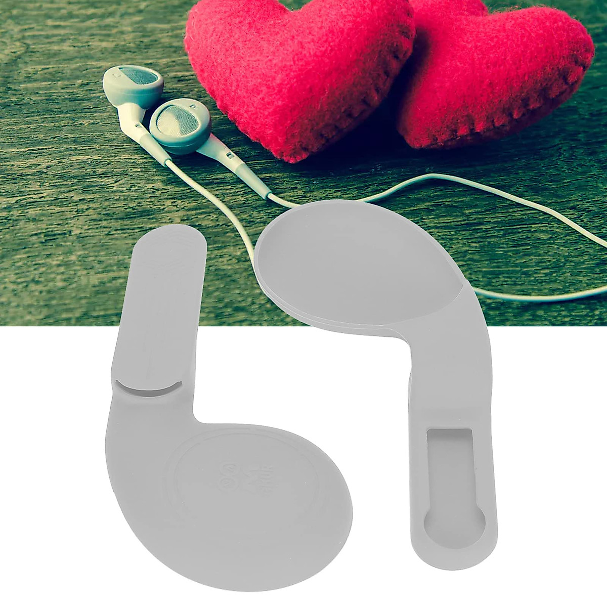 Replacement VR Silicone Earmuffs, Durable Silicone Earmuffs for Quest 2(Grey)