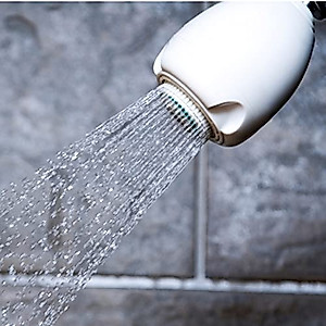 Niagara Conservation N2912 Earth Spa 3-Spray with 1.25 GPM 2.7-in. Wall Mount Adjustable Fixed Shower Head in White, 1-Pack | Bathroom Shower Head Sprayer with Pressure Compensation Technology