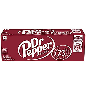 Dr Pepper Soda, 12 fl oz cans, 12 pack