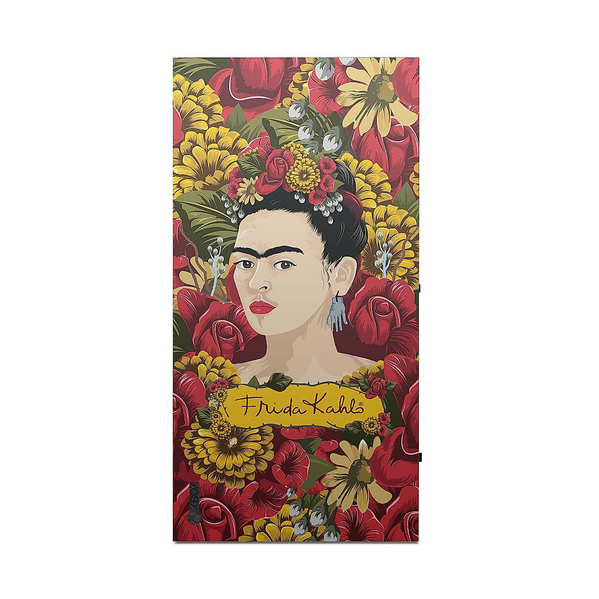 Head Case Designs Officially Licensed Frida Kahlo Portrait Pattern Floral Vinyl Sticker Gaming Skin Decal Cover Compatible With Xbox Series X Console and Controller Bundle