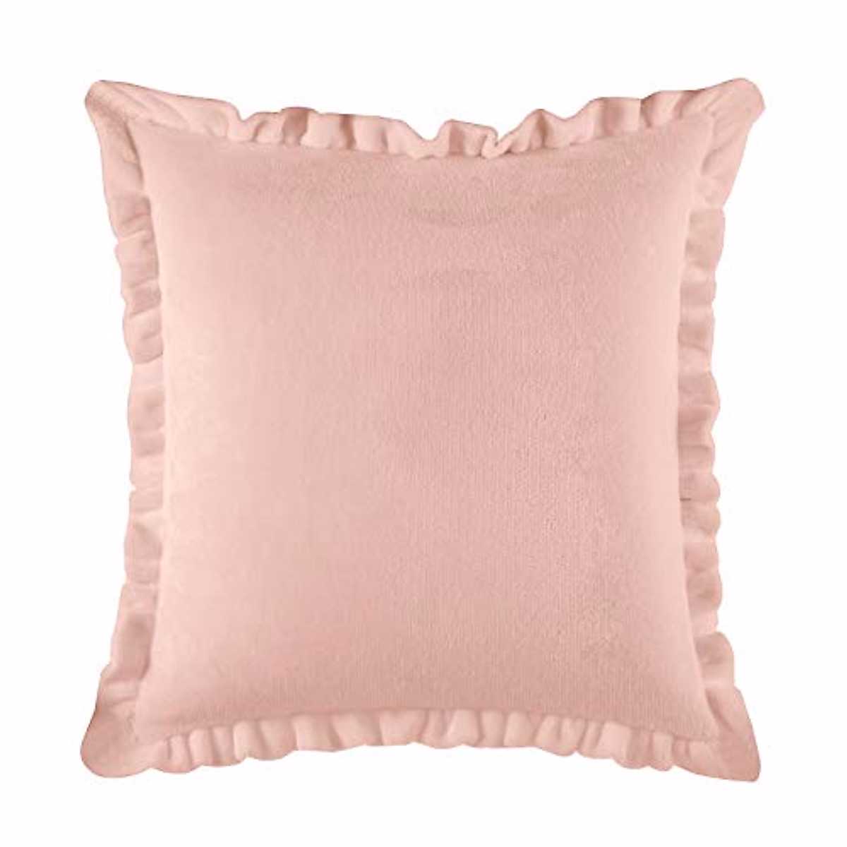 Rachel Ashwell Farmhouse Decorative Throw Pillow, 18X18, Pink