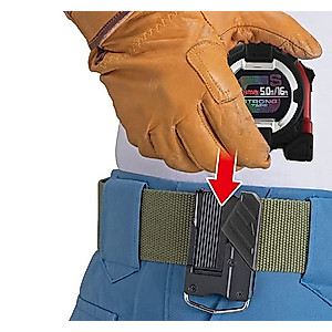 TAJIMA Tape Measure - 16ft/5m x 1in GS-Lock Measuring Tape with Compatible Clip & Hook - GS-C16/5MBW