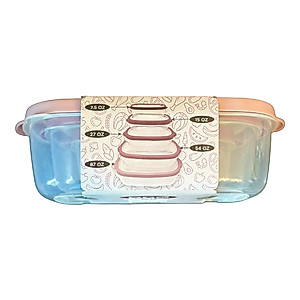ECO HOME FOOD STORAGE CONTAINER (RECTANGULAR) (PURPLE)