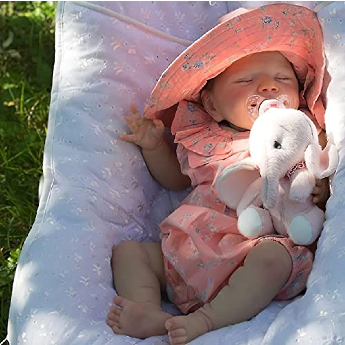 BABESIDE Lifelike Reborn Baby Dolls - 20-Inch Soft Full Vinyl Body Realistic-Newborn Sleeping Baby Girl Doll with Toy Accessories Gift Set for Kids Age 3+ & Collection