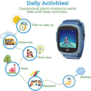 New 4G Edition - Kids Smart Watch (Blue) for Boys Girls (Age 3 Years +) - Touch-Screen Smartwatch with SIM Card – Remote Monitoring/Video Call/GPS Tracker - Ready Out of The Box