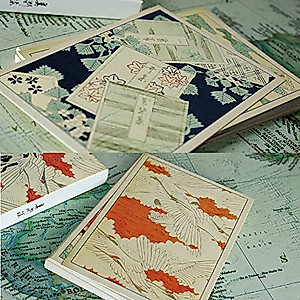 Vintage Art Postcards set of 30 Post card of Japanese Artist Korin Furuya Art Sea variety pack Famous Painting Scenery,4 x 6 Inches