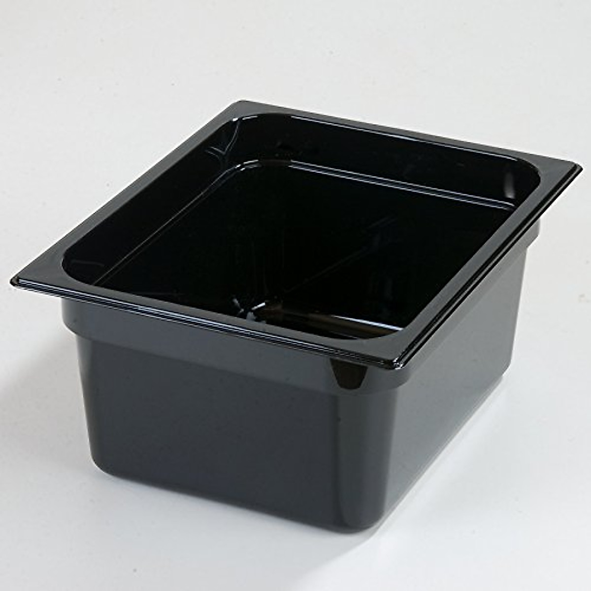 Carlisle FoodService Products 10222B03 StorPlus Half Size Polycarbonate Food Pan, 6" Deep, Black