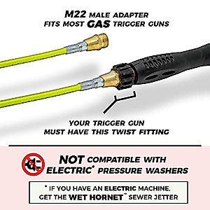 Sewer Jetter - 50 FT JetSnake Drain Cleaner for Your Gas Pressure Washer