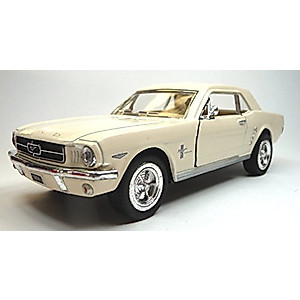 1964 1/2 Ford Mustang In White Diecast 1:36 Scale By Kinsmart
