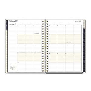 Southworth 2021 Yearly Planner (January, 2021-December, 2021), Monthly and Yearly Planner, 7”x9.25”, Weathered Gold Weave, Premium 28lb/105gsm Paper, Twin Wire, 82 Sheets/164 Pages (91906)