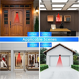 Driveway Alarm, Bistee Wireless Driveway Alarms Weather Resistant Motion Sensor&Detector, Microwave lnfrared Detector Home Security Alert System, 600 FT Range Monitor&Protect Outdoor/Indoor Property