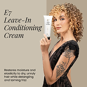 ALOXXI E7 Leave-In Conditioning Cream, Hydration & Intense Repair for Dry, Frizzy & Damaged Hair, Paraben-Free, 6.8 Fl Oz