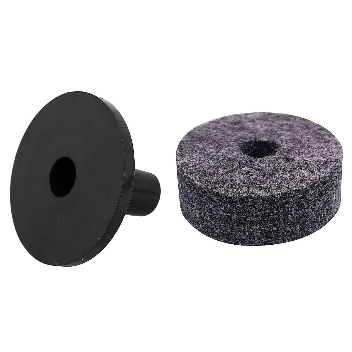10PCS Cymbal Stand Felt Washer and 10PCS Plastic Drum Cymbal Stand Sleeves Replacement Grey