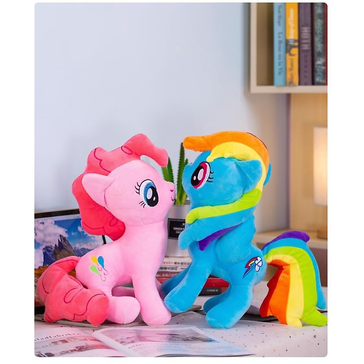 Little Horse Plush Toy 50cm Friendship Movie Feature Character Doll Action Figure Model Toy (Fluttershy)