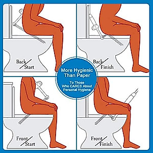 SonTiy Brass Handheld Bidet Sprayer for Toilet, 7.2” Bidet Wand and 7.9" Bidet Wand, Cloth Diaper Toilet Sprayer Bidet Attachment with Backflow Preventer