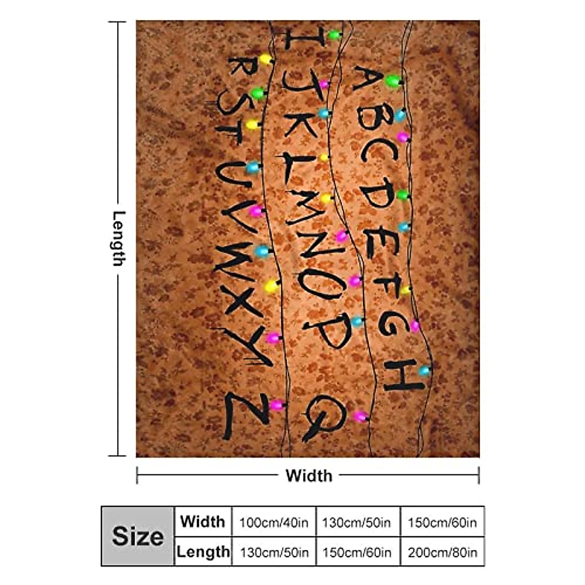 MLLOGBO Christmas Alphabet Blanket Throw Blanket Flannel Blankets Couch Sofa Living Room Bedding for Boys Adults Gifts 50"X40"