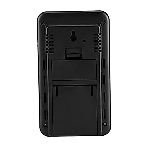 LCD Digital Indoor Outdoor Thermometer Clock Temperature Meter Transmitter for Home Office with Large Display