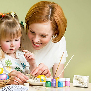 DOTSOG Easter Eggs Gifts for Kids,Dino Fossil Dig Kit,12 Pack Dinosaur Toys for Kids Open Unique Large Surprise Dinosaur Filled Fossil Archaeology Preschool Educational Science for Children & Adult