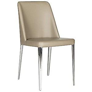 Safavieh Home Collection Mid-Century Modern Baltic Taupe Side Chair (Set of 2)