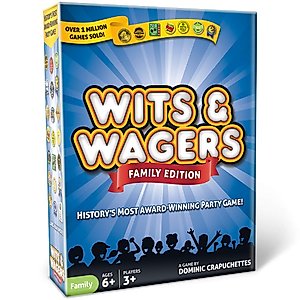 North Star Games Wits & Wagers Family Edition - Kid Friendly Party Game and Trivia