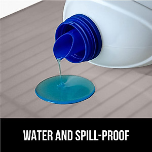 Gorilla Grip Wire Shelf Liners Set of 4 and Smooth Drawer Liner, Wire Shelf Liner Size 18x36 in Charcoal, Waterproof Hard Plastic, Drawer Liner Size 12x10 in Gray, Non Adhesive, 2 Item Bundle