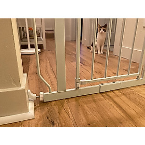 Baby Gate Guru M8 (8mm) Quarter Round Spindle Rod Adapter 2 Pack for Pressure Mounted Baby and Pet Safety Gates (8mm, White)