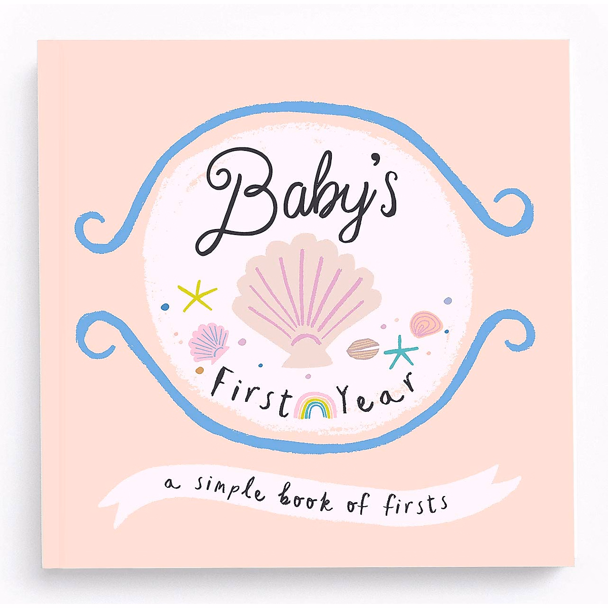 Lucy Darling Little Beach Babe Memory Book - First Year Journal Album to Capture Precious Moments - Milestone Keepsake for Boy Or Girl - Made in USA