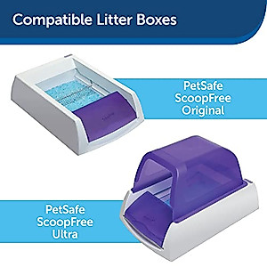 PetSafe ScoopFree Self-Cleaning Cat Litter Box Privacy Hood, Purple