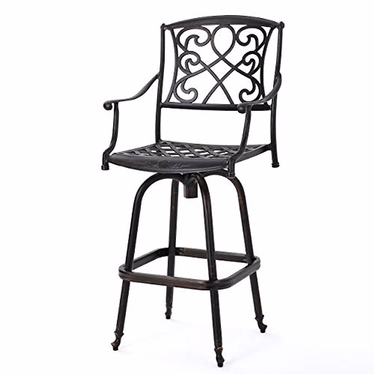 Christopher Knight Home Santa Maria Barstool, Shiny Copper
