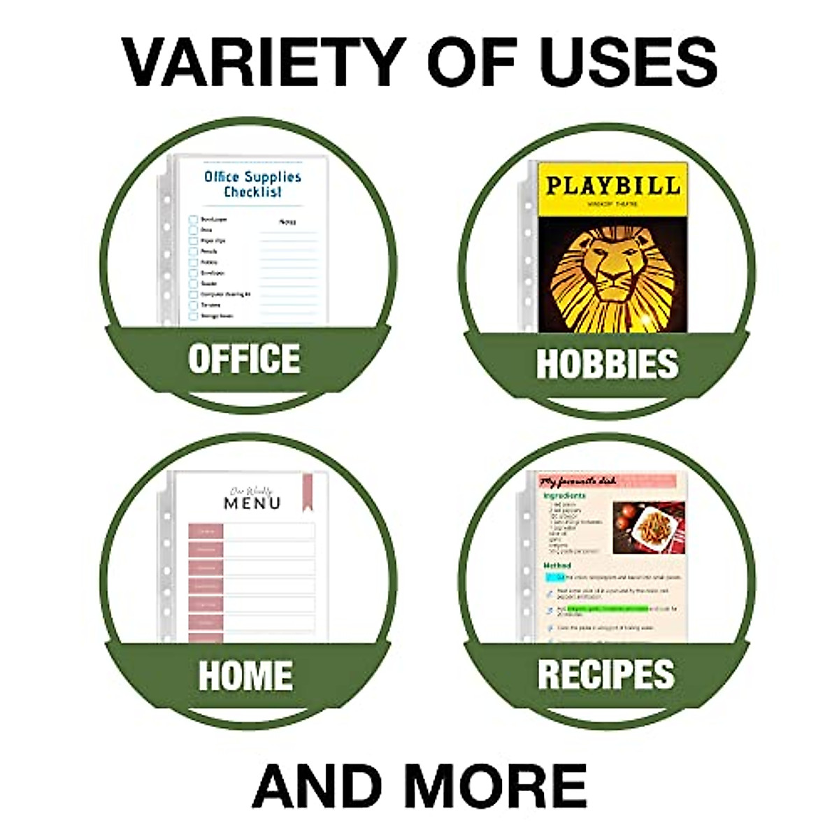 Samsill Mini Sheet Protectors 200 Pack, 5.5 x 8.5 Inch Page Protectors for Mini 3 Ring Binder, Heavy Duty, Clear Protector Sheets, 7 Hole, Top Loading, Acid Free