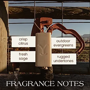 Yellowstone Bunkhouse Artisanal Bar Soap by Tru Western - Officially Licensed Soap of Paramount Network's Yellowstone - Crisp Citrus & Sage,10 oz