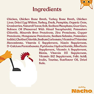 Made by Nacho Wet Cat Food, Cuts in Gravy, Cage-Free Chicken Recipe with Bone Broth for Extra Hydration, (24) 3 oz. Pouches