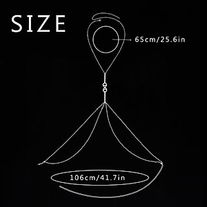 Woeoe Sparkly Rhinestone Bra Chain Silver Crystal Chest Chains Sexy Nightclub Beach Party Rave Body Chain for Women