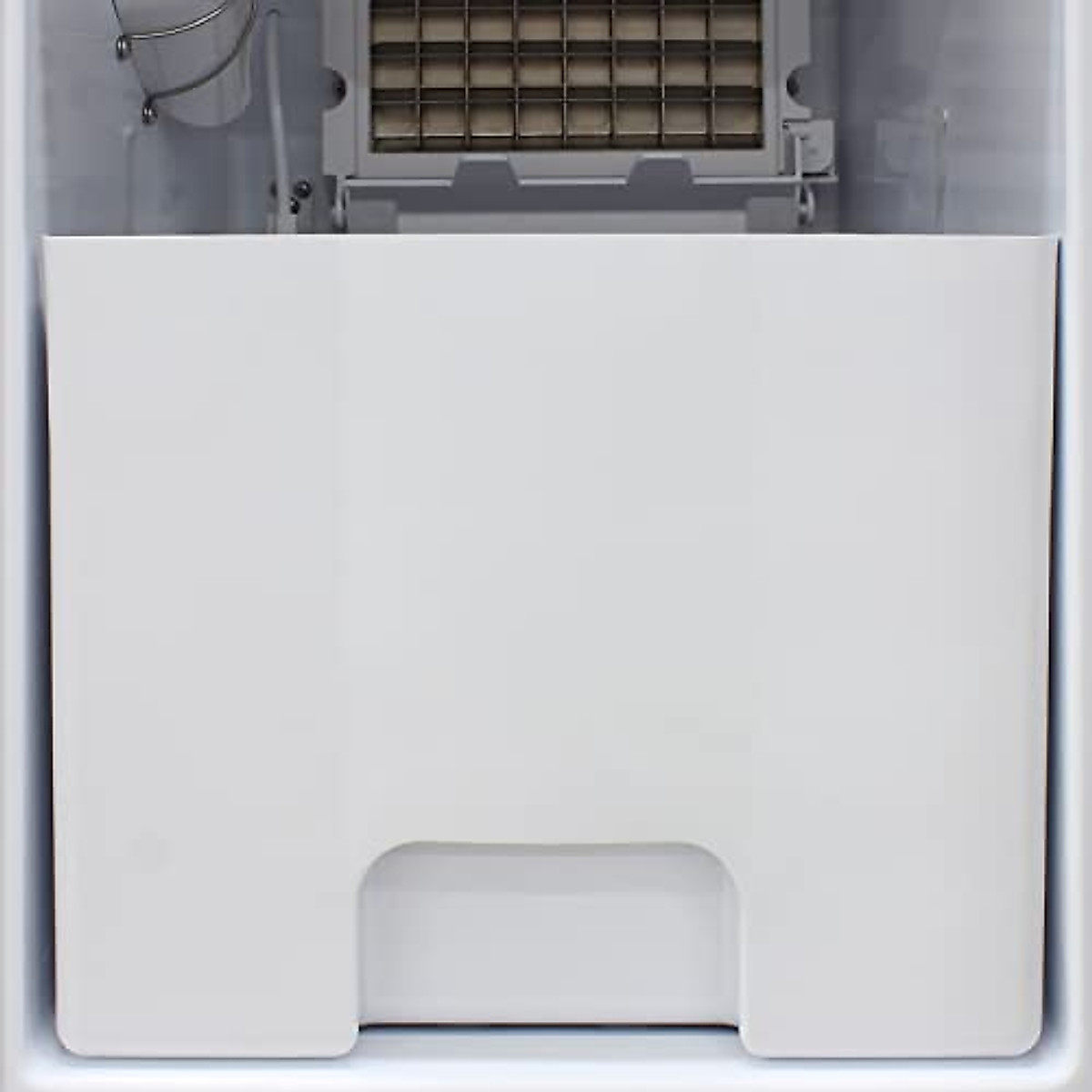 BRAMA Ice Maker Machine 50/lbs. Ice Daily Undercounter Built-in or Freestanding Stainless Steel Construction with Reversible Door and Auto Shut Off for Indoor or Outdoor Use, Metallic