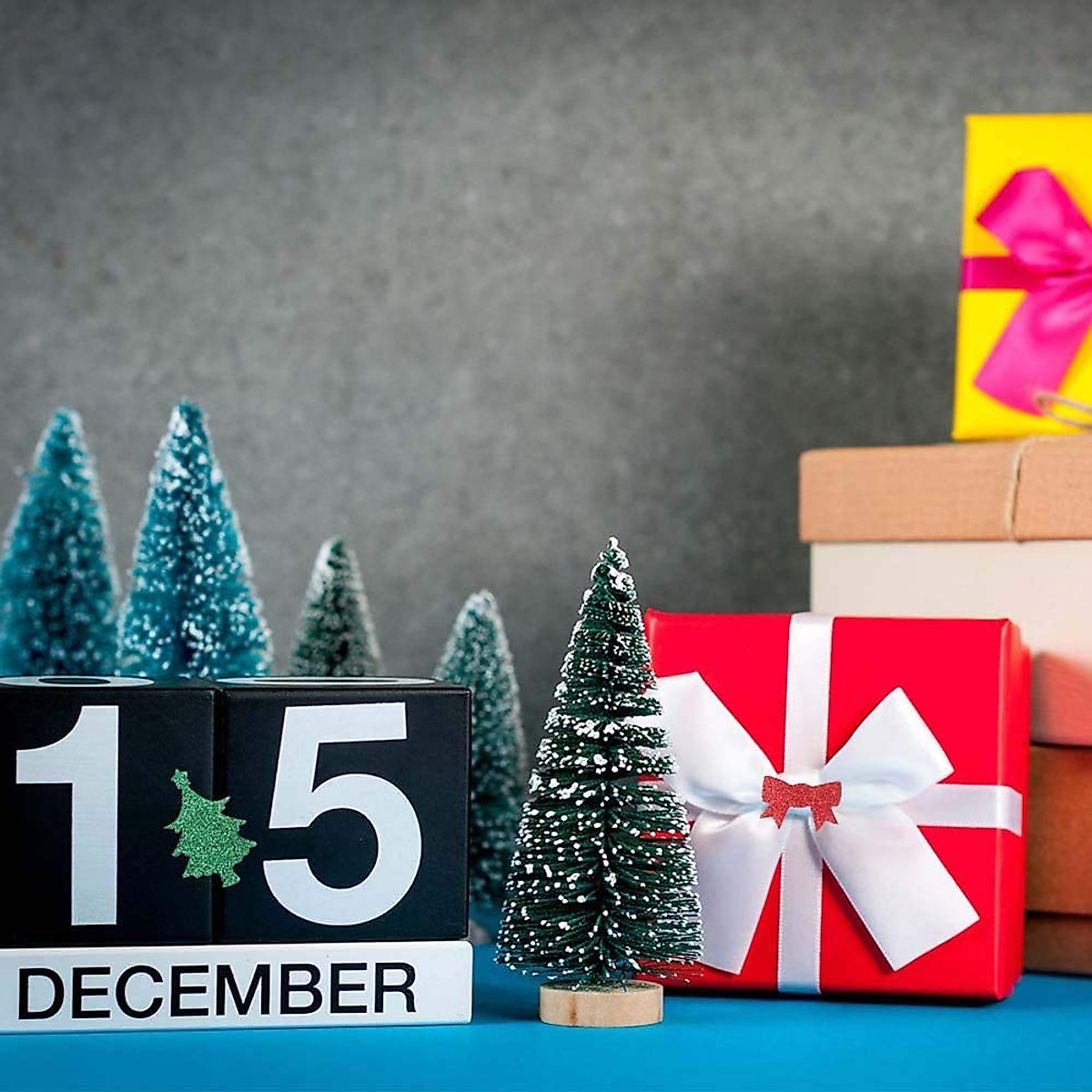 NT-ling Christmas Glitter Foam Stickers Self-Adhesive Christmas DIY Foam Craft Kits Santa Claus, Christmas Tree, Snowman, Bell, Elk, Bow, for Kids' Art Projects, Cards, Party Decorations,96 Pieces