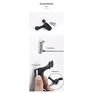 EYHLKM Wall Mounted Clothes Hook Punch-Free Bathroom Coat Hook Living Room Robe Hooks Rustproof Clothes Keys Hook Home Accessories ( Color : Golden , Size : As The Picture Shows )