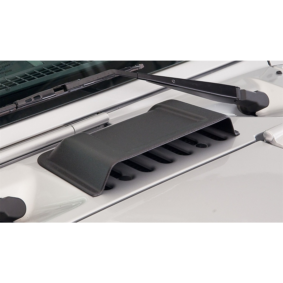 Bushwacker Trail Armor Hood Scoop | 1-Piece, Black, Smooth Finish | 15001 | Fits 1998-2018 Jeep Wrangler TJ/JK