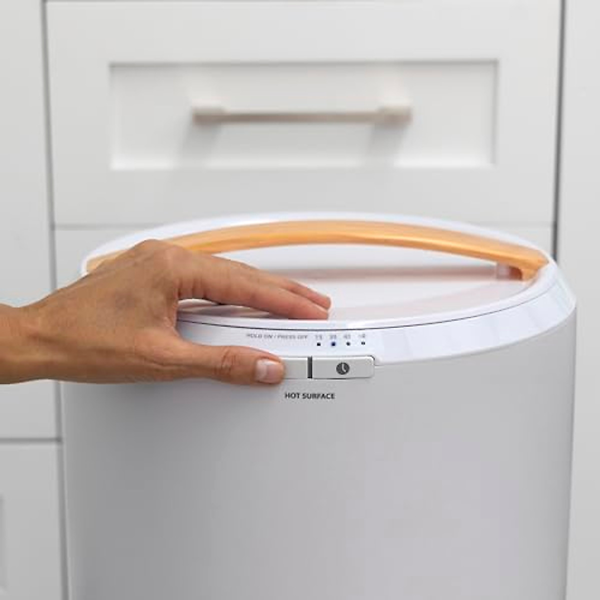 Zadro TWB Towel Warmer, Large | 20L | 12" Dia. x 21" Tall, Gray