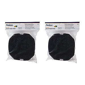 Aqueon 4 Pack of QuietFlow Coarse Foam Pads, Medium/Large