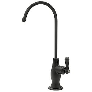 Express Water Deluxe Water Filter Faucet – Matte Black Faucet – 100% Lead-Free Drinking Water Faucet – Compatible with Reverse Osmosis Water Filtration Systems