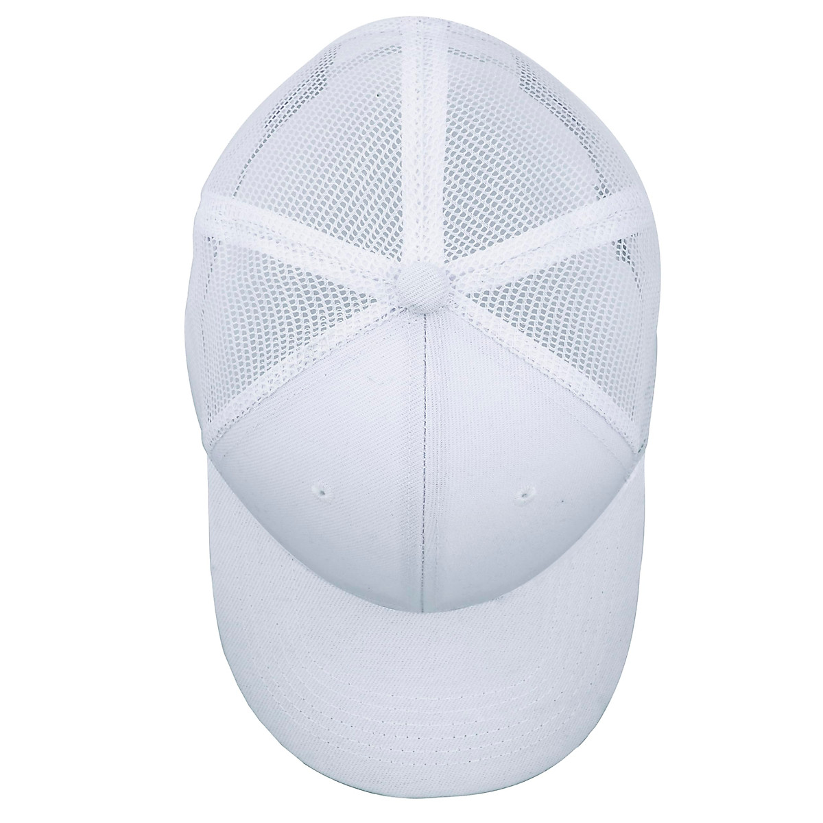 Gelante Mesh Trucker Baseball Cap Structured Front Panel Wholesale LOT 12 Pack TR001 White