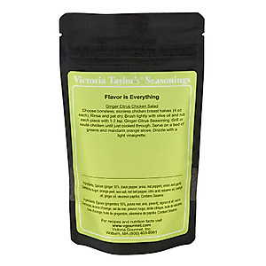 Ginger Citrus Seasoning - 1.9 Ounce Pouch - blends the warm, pungent flavor of ginger and the tart bright taste of orange and lemon for a delicious taste experience that's a perfect complement to chicken, fish or pasta.