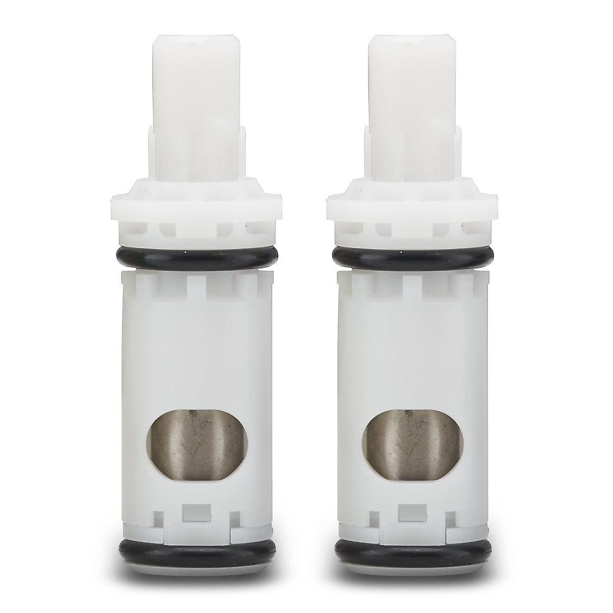 1224 Moen Replacement Faucet Cartridge – Aftermarket Replacement Compatible with 2 Handle Faucets & Moen Tub Shower | Durable Brass 1224b and Plastic - 2 PACK