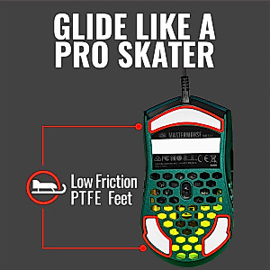 Cooler Master MM711 Wilderness Limited Edition Gaming Mouse with Lightweight Honeycomb Shell, Ultraweave Cable, 16000 DPI Optical Sensor, and RGB Accents