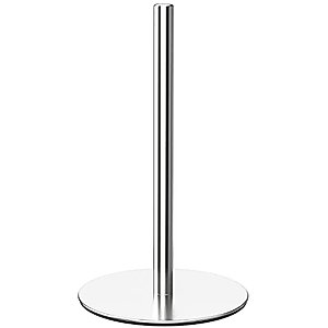 Silver Paper Towel Holder Free-Standing Kitchen Roll Holder, Premium Stainless Steel Kitchen Paper Holder for Kitchen Rolls Organizer, Classic Fashion Kitchen Roll Dispenser