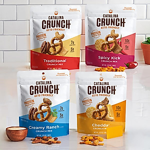 Catalina Crunch Mix Protein Snack Mix Variety Pack | Keto Friendly, Low Carb, Keto Snacks, Pack of 6