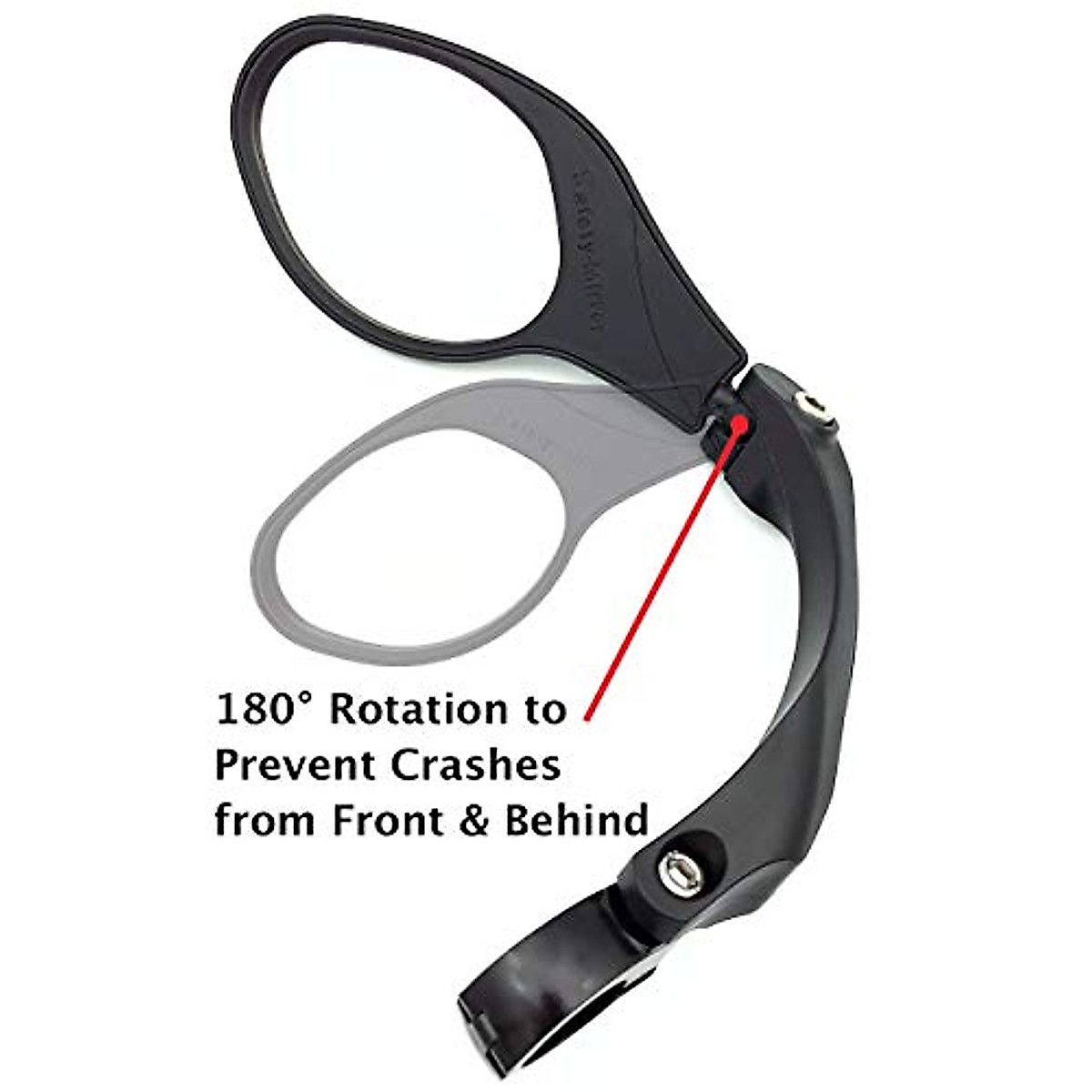 Hafny Handlebar Bike Mirror, Stainless Steel Lens Mirror, Bicycle Rearview Mirror, Safety Reflector, E-bike Mirror, Cycling Mirror, HF-MR081